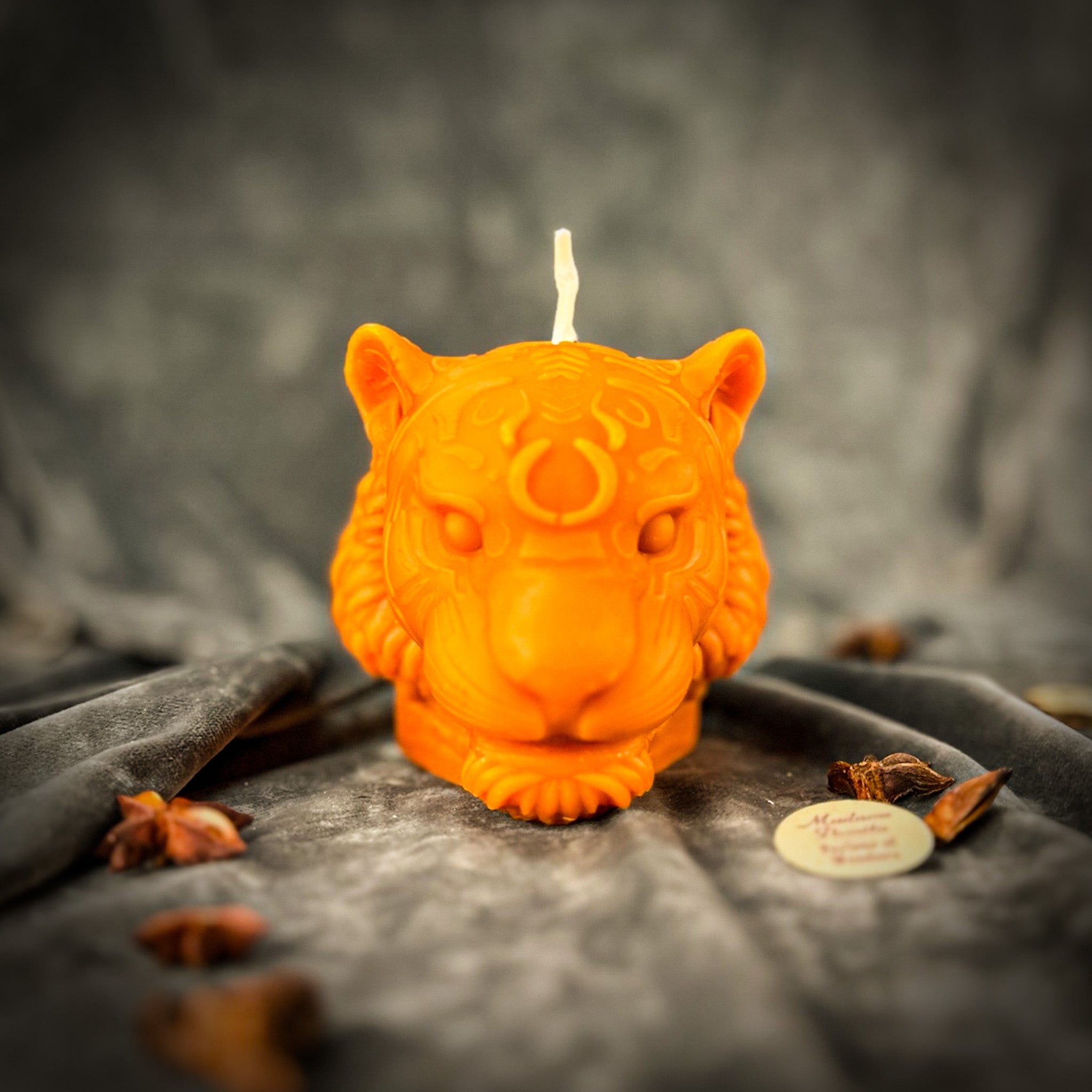 Beeswax Courageous Tiger Spell Candle - Parlour of Wonders