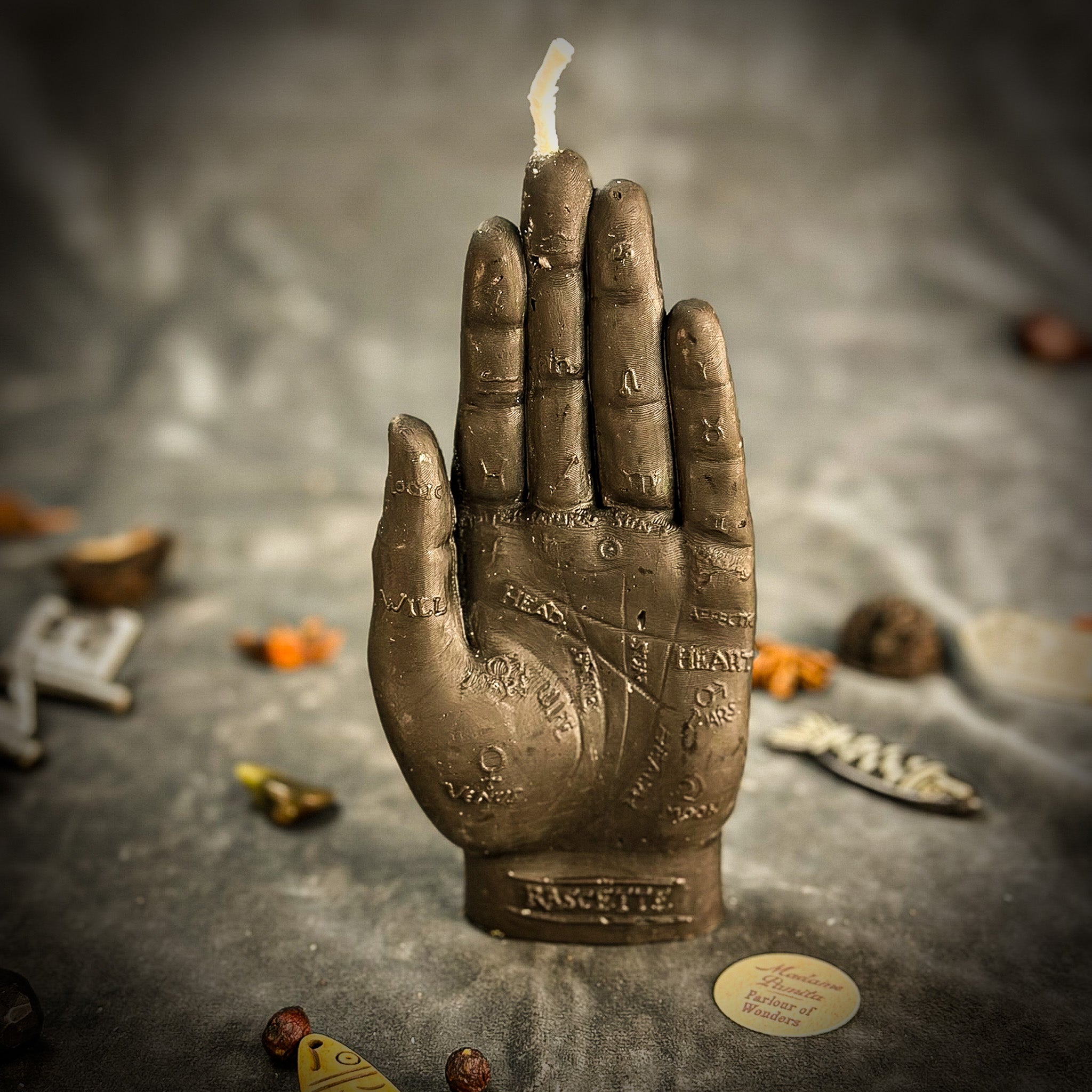 Beeswax Hand of Fate Spell Candle - Parlour of Wonders