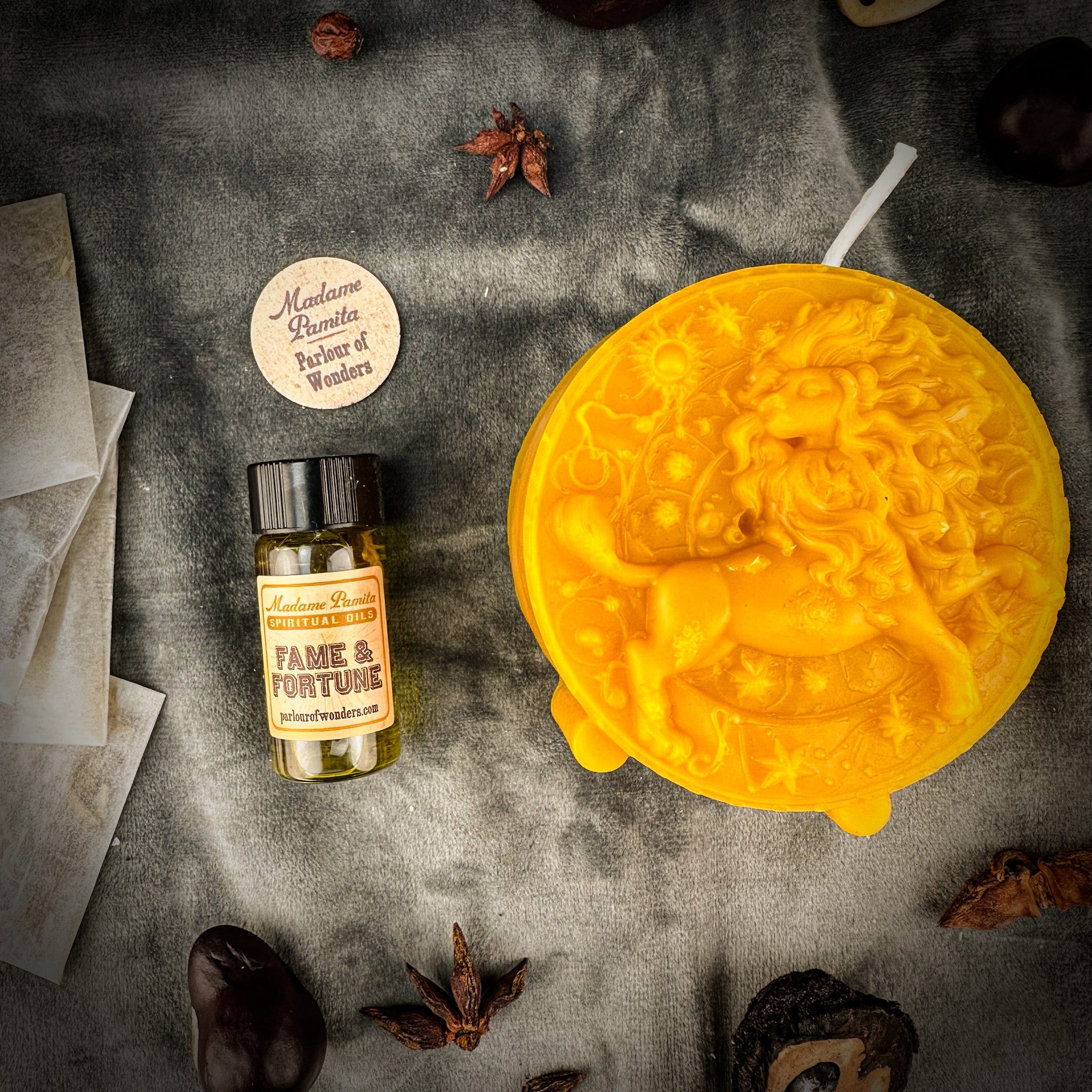 Leo Power Candle Spell Kit - Confidence, Creativity & Charisma Magic ...