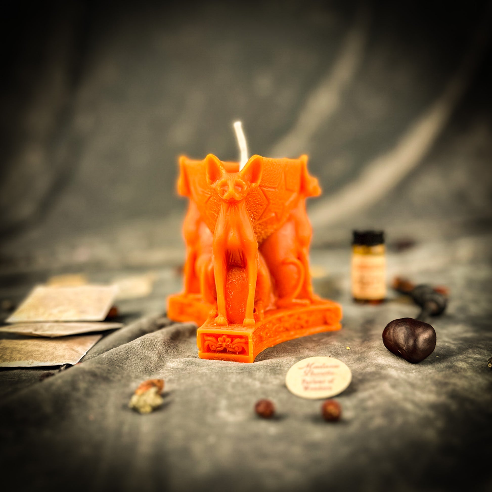 Bastet Triple Protection Candle Spell Kit - Egyptian Goddess Protection ...