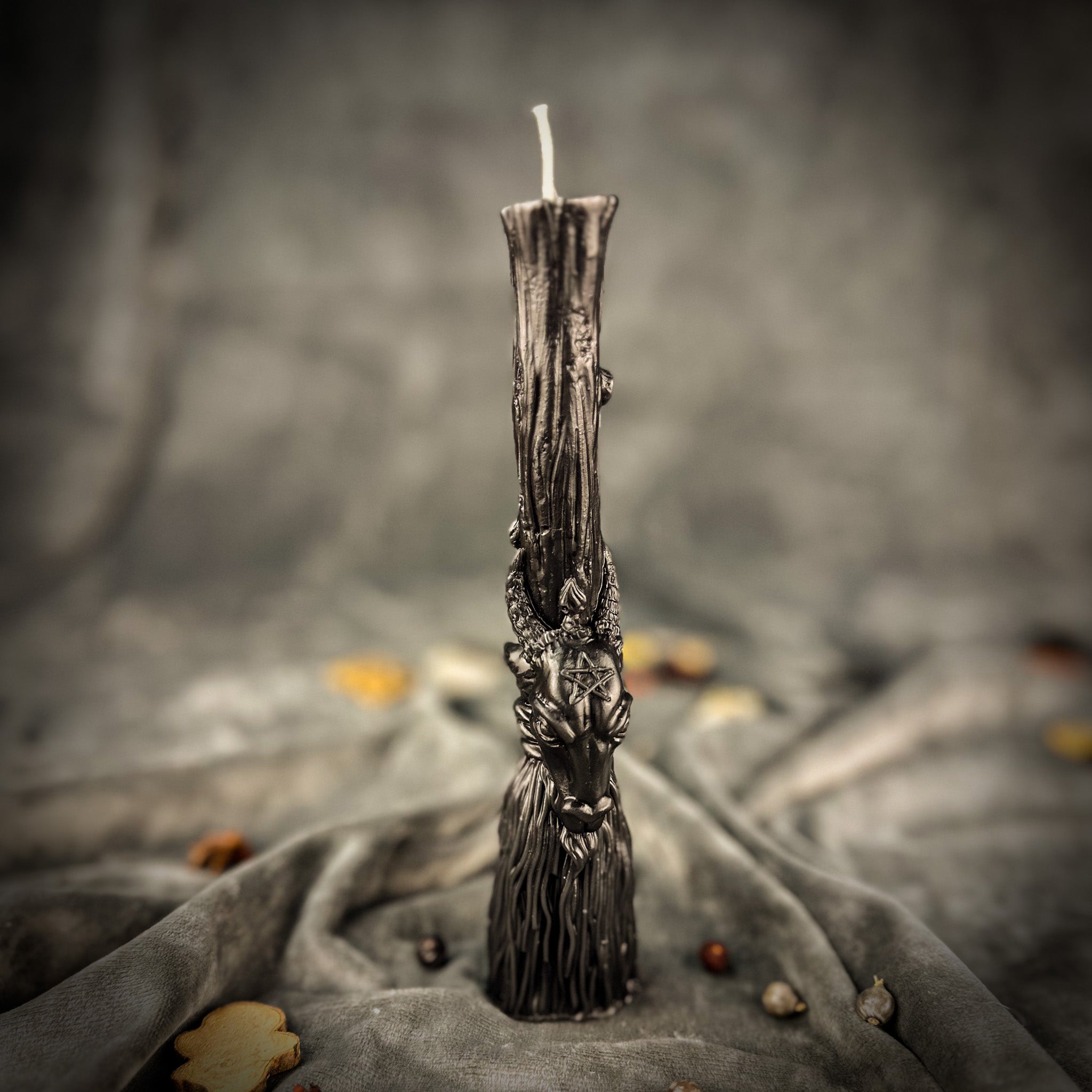 Beeswax Sacred Goat Broom Spell Candle - Parlour of Wonders
