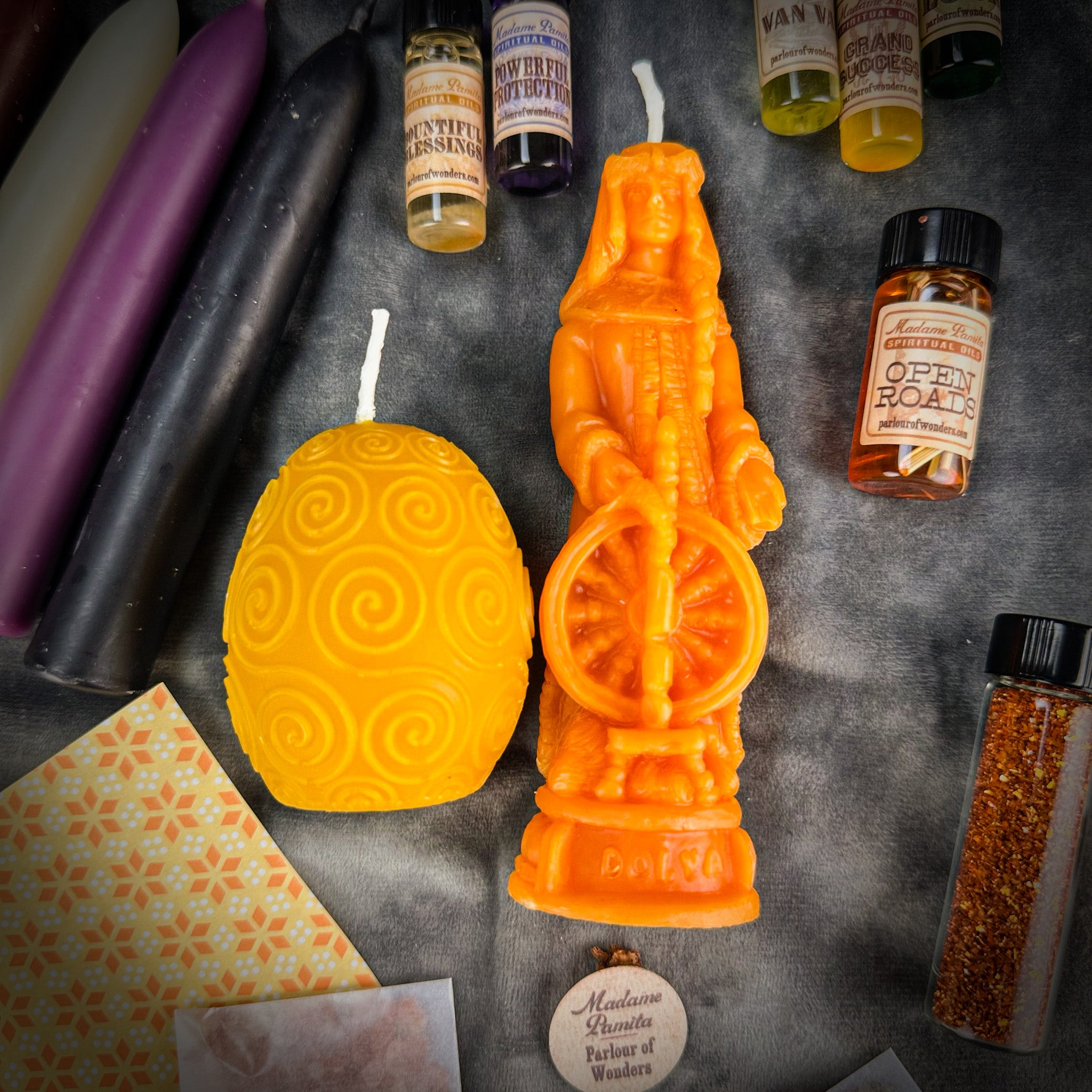 January Capricorn New Moon Dolya Good Fate Candle Spell - Parlour of ...